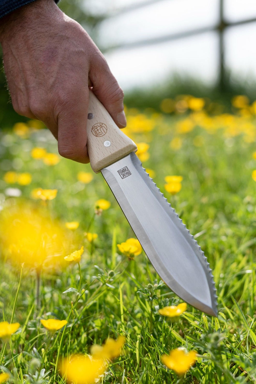 Niwaki S-Type Hori Hori + Canvas Holster - Weeding Tools